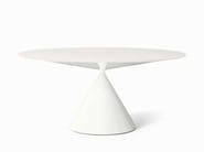 CLAY Round table with crystal top By Desalto | design Marc Krusin