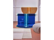 OVERLAY PILL BLUE Rug By DesignByThem