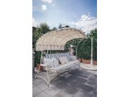 Garden swing seat 9 Wrought iron garden swing seat with parasol By GH ...
