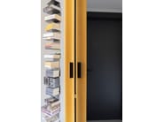 Folding door with velvet cladding Textile door By Dooor