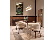 ECLIPSE Leather easy chair with armrests By Turri | design Andrea Bonini