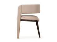 ECLIPSE Leather easy chair with armrests By Turri | design Andrea Bonini