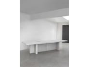 Lightweight concrete meeting table with cable management EDITION By Isomi