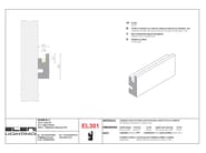 EL301 | Wall-mounted LED frame Linear lighting profile for LED modules ...