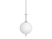 ELEMENTI LED opal glass pendant lamp By De Padova | design Elisa Ossino