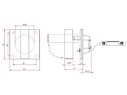 LED direct light adjustable aluminium wall lamp ENNA SQUARE Enna ...