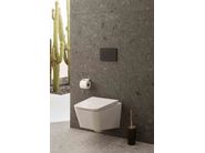 EQUAL Wall-hung ceramic toilet By VitrA Bathrooms | design Claudio Bellini