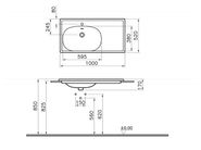 EQUAL | Washbasin with integrated countertop Equal Collection By VitrA ...