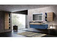 Wall-mounted vanity unit with drawers ESSENZE 01 By Archeda