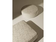 ISOLA Square fabric garden pouf By Ethimo