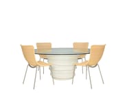 FIBONACCI FONDO Round dining table By JANUS et Cie | design Gabellini ...