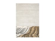 Wool and silk handmade rectangular rug FIELD By ASPLUND design Mattias ...