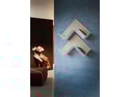 Wooden wall shelf FISHBONE By B-LINE design Favaretto&Partners