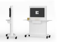 FLIPPER Steel multimedia display stand By Bralco