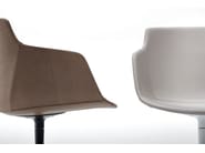 FLOW LEATHER | Chair with armrests Flow Collection By MDF Italia design ...