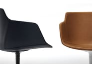 FLOW LEATHER | Chair with armrests Flow Collection By MDF Italia design ...