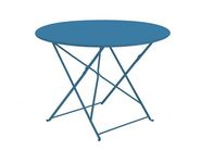 FLOWER Folding painted metal garden table By Ethimo