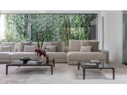 GAUDÍ Wood and glass side table By Flou | design Matteo Nunziati