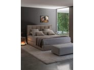 KOI Fabric double bed with high headboard By Flou