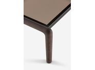 GAUDÍ Wood and glass side table By Flou | design Matteo Nunziati