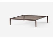 GAUDÍ Wood and glass side table By Flou | design Matteo Nunziati