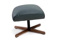 GEORGE With 4-spoke base upholstered leather footstool By Montis ...