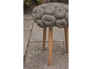 GREY KNITTED STOOL stool By GAN
