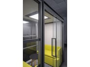 Acoustic glass office booth with built-in lights HAKO HK08 By MDD ...