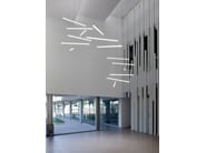 Methacrylate pendant lamp HALO LINEAL By Vibia design Martín Azúa