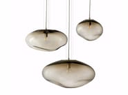 Handgearbeitete Pendelleuchte aus mundgeblasenem Glas HAUMEA AMORPH By ELOA Design Simone Lüling