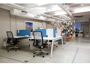 INTUITY Sectional multiple melamine office workstation with desk ...