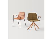 VARYA XL Stackable polypropylene chair with armrests By INCLASS ...
