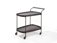 JET Walnut food trolley By Porada | design Carlo Ballabio
