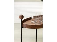 JET Walnut food trolley By Porada | design Carlo Ballabio