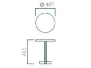 KANDINSKY NERO MARQUINA | Round coffee table KANDINSKY Collection By ...