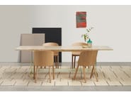 Rectangular solid wood table KAZIMIR By e15 design Philipp Mainzer
