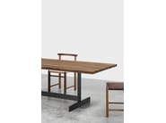Rectangular solid wood table KAZIMIR By e15 design Philipp Mainzer