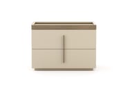 KENSINGTON Rectangular wood veneer bedside table with drawers By Stylish Club | design Rui Martins