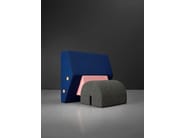 Upholstered fabric easy chair KEYSTONE By PLEASE WAIT to be SEATED ...