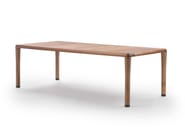 KOBO OUTDOOR Rectangular iroko garden table By Flexform | design Patrick Norguet