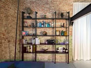 K2 LIVING Double-sided sectional aluminium shelving unit By KRIPTONITE