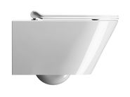 KUBE X 55/F | Toilet Wall-hung ceramic toilet By GSI ceramica