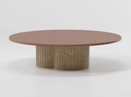 VIMINI Low round coffee table By Kettal | design Patricia Urquiola