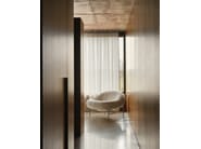 PERRON BUN Living fabric armchair By Knoll