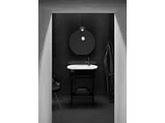 LAP PLUS Vetro Freddo® console sink with towel rail By Glass Design ...