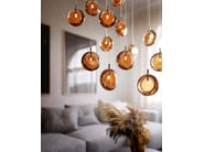 LENS 9 Handmade glass pendant lamp By Bomma