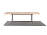 Rectangular iroko garden table LEVANTE By Flexform