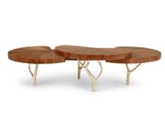 Wood veneer coffee table LILY By Ginger & Jagger
