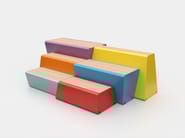 Modular steel and wood amphitheater LINGOTTO By Punto Design design ...