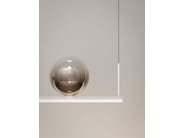 RANDOM STICK LED blown glass pendant lamp By LODES